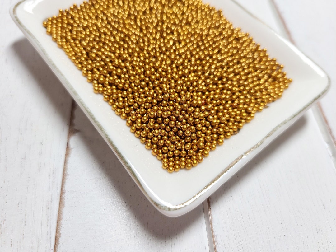 FAKE 2mm Gold Nonpareil Sprinkles - Fake Sprinkles - Faux Food - Fake ...