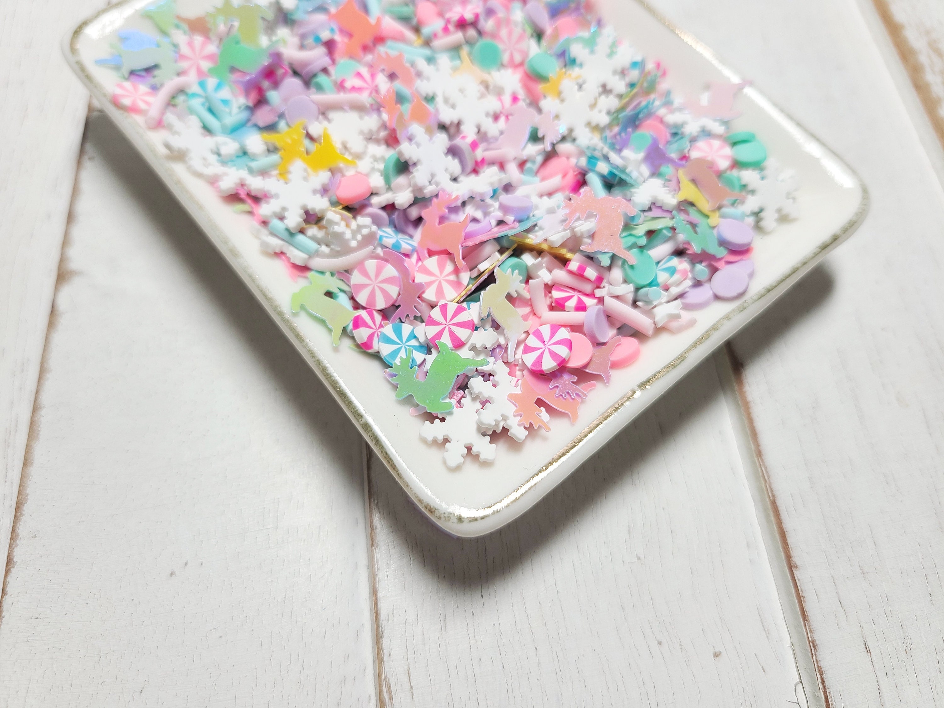 FAKE Dashing Reindeers Clay Sprinkle Mix Fake Sprinkles - Etsy