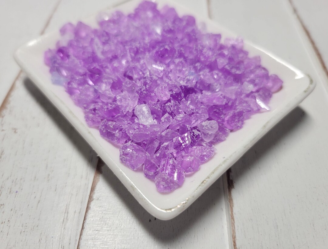 FAKE Purple Iris Rock Candy Crystals - Rock Candy - Fake Sugar - Fake ...