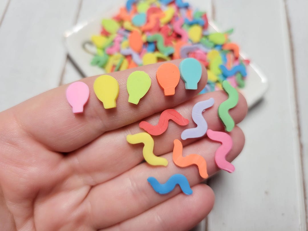 FAKE Party Balloon and Streamer Clay Sprinkles - Fake Sprinkles - Fake ...