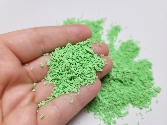 FAKE Light Green Clay Crumble Clay Crumbs Clay Flakes | Etsy