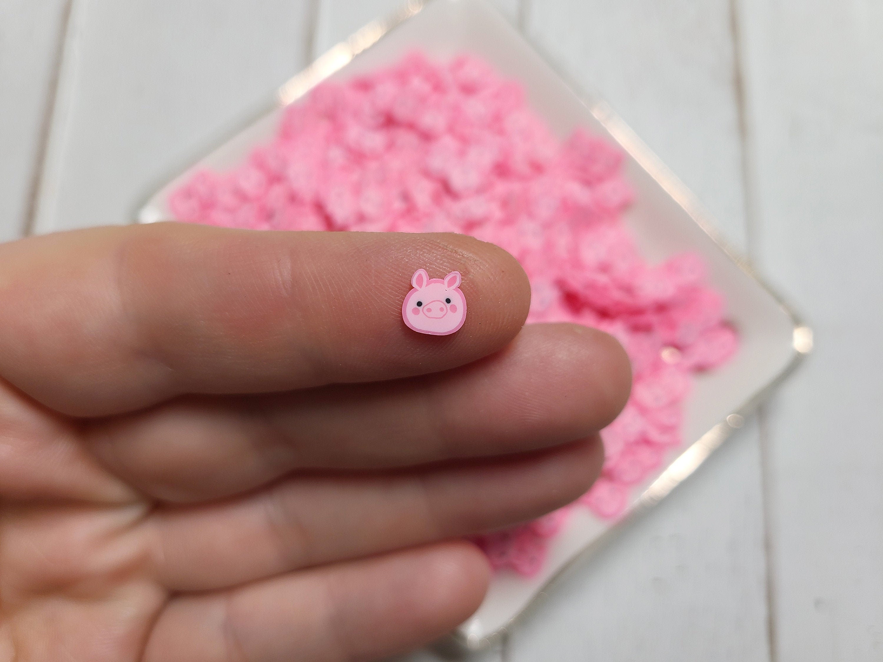 FAKE Pink Piggie Sprinkles Fake Sprinkles Fake Food Clay | Etsy