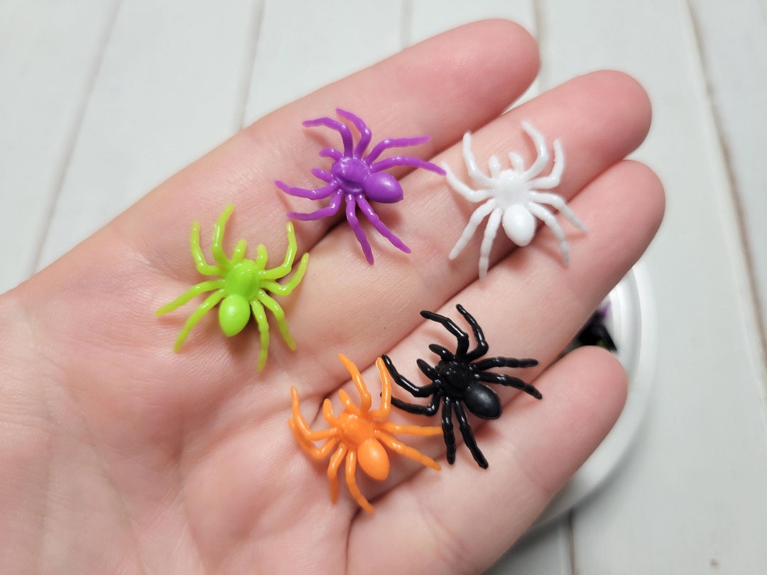 Mini Colorful Spider - Halloween Decorations - Fake Spiders - Etsy