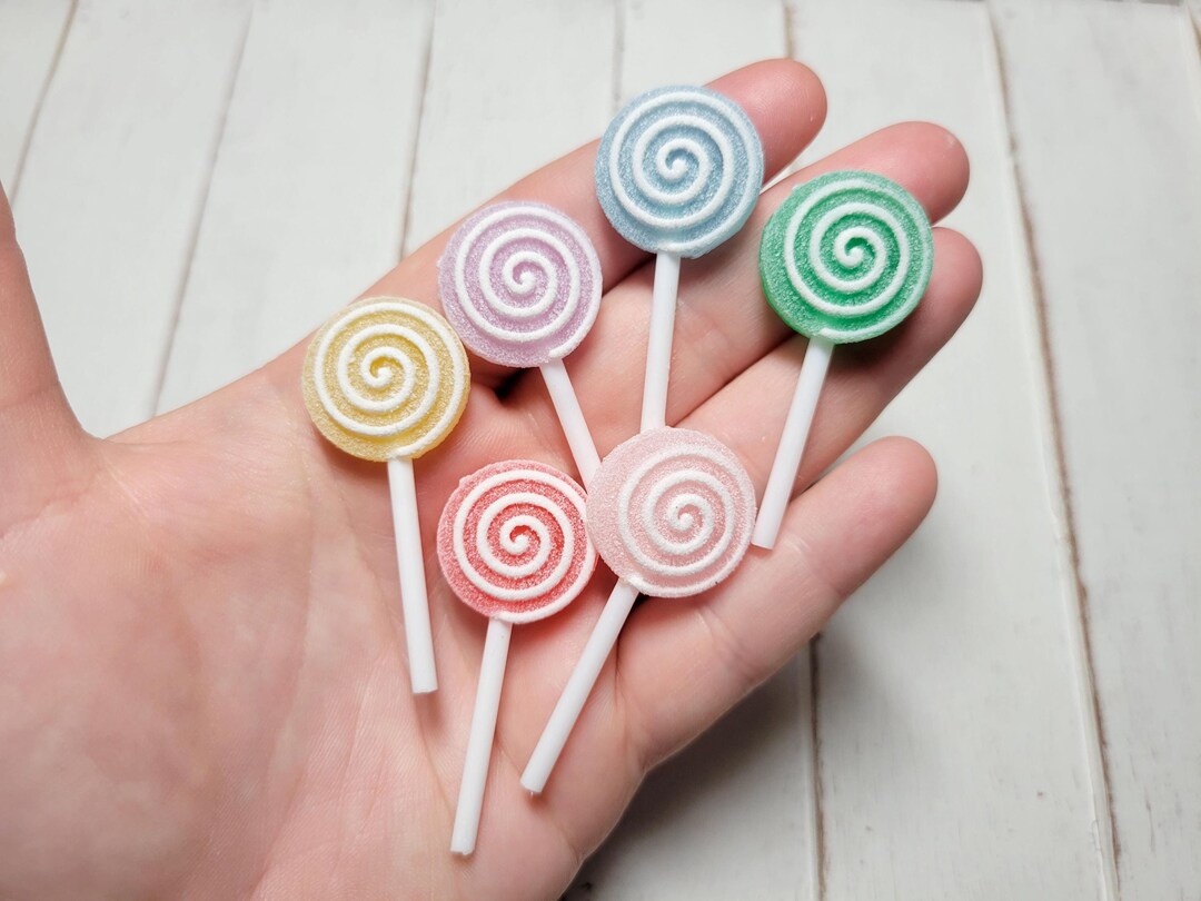Candy Swirl Lollipop Cabochons - Kawaii Cabochon - Decoden - Christmas ...