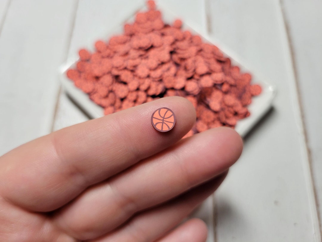 FAKE Basketball Clay Sprinkles - Fake Sprinkles - Fake Food - Clay ...