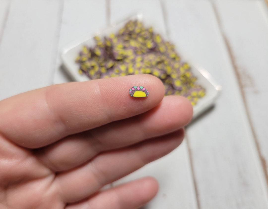 FAKE Taco Polymer Clay Sprinkles - Clay Jimmies - Fake Sprinkles - Fake ...