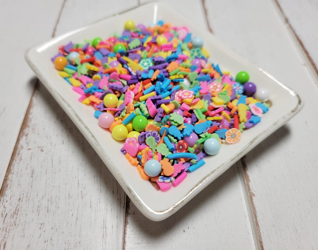 FAKE Spring Fest Polymer Clay Sprinkles - Fake Sprinkles - Fake Food ...