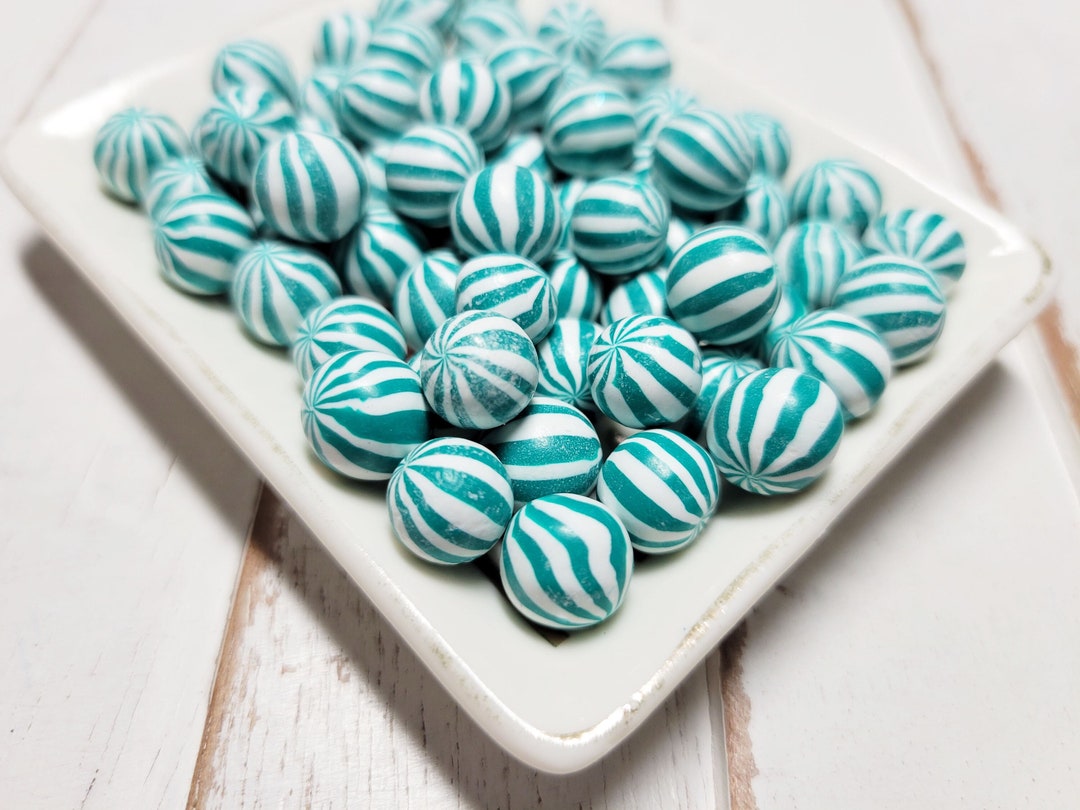 Miniature Dark Green Peppermint Candy Balls Cabochons - Kawaii Cabochon ...