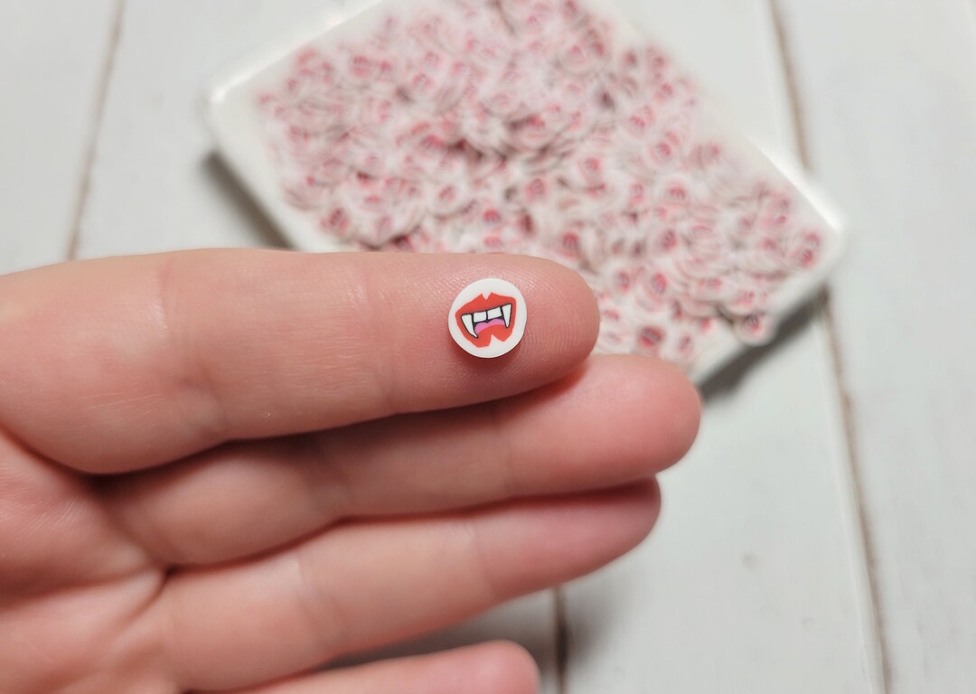 FAKE Vampire Teeth Clay Sprinkles - Fake Sprinkles - Fake Food - Clay ...