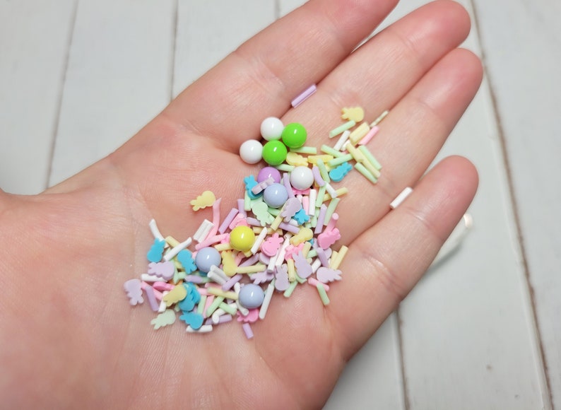 FAKE Bunny Tails Polymer Clay Sprinkles Fake Sprinkles - Etsy