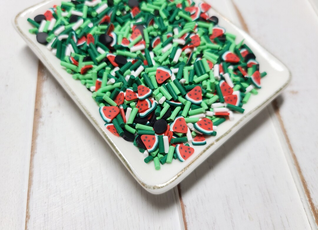 FAKE Watermelon Patch Sprinkle Mix - Fake Sprinkles - Fake Food - Clay ...