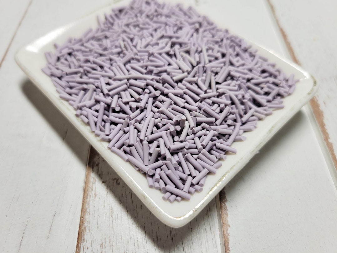 FAKE Light Grey Polymer Clay Sprinkles - Clay Jimmies - Fake Sprinkles ...