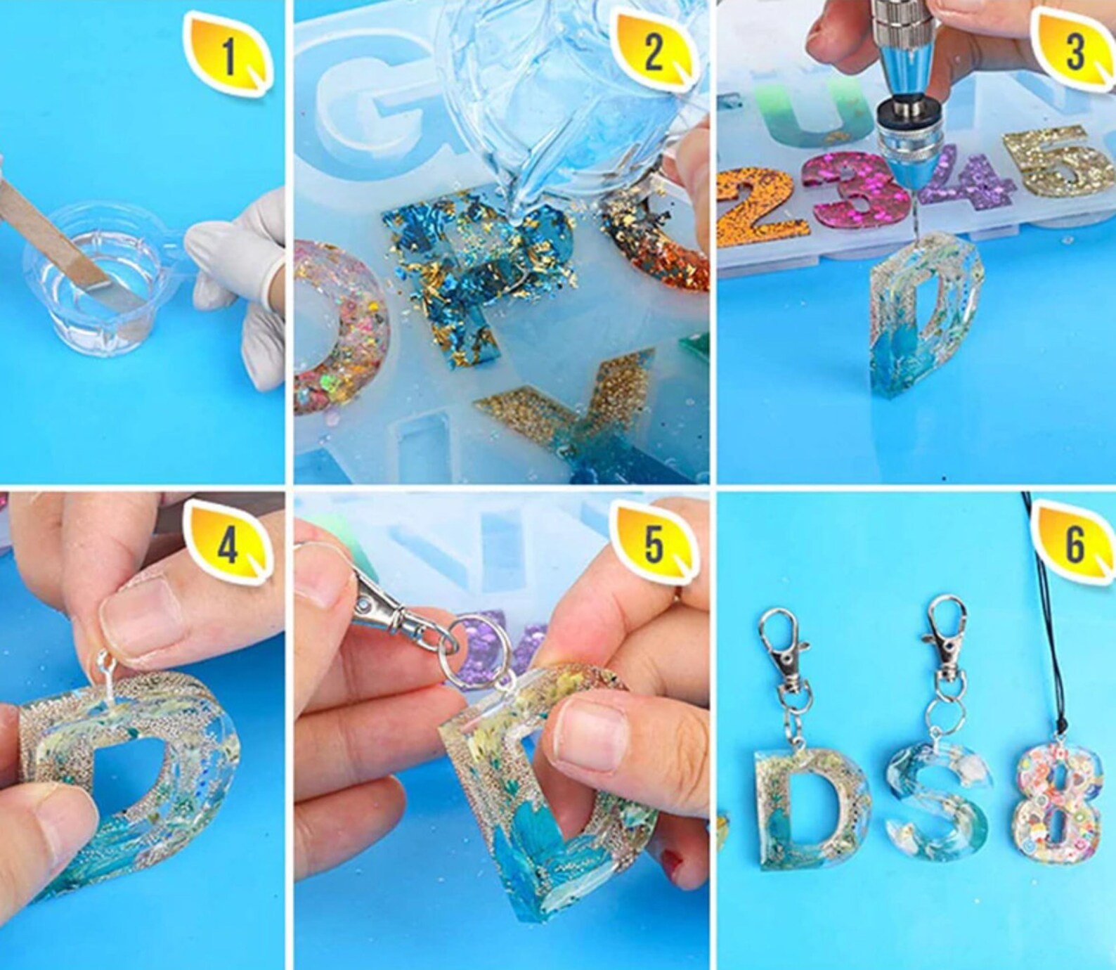 36 Cavity Alphabet and Number Mold Set Silicone Mold - Etsy