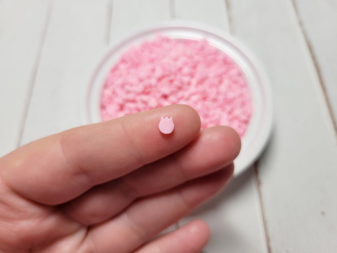 FAKE Pink Tulip Clay Sprinkles - Fake Sprinkles - Fake Food - Clay ...