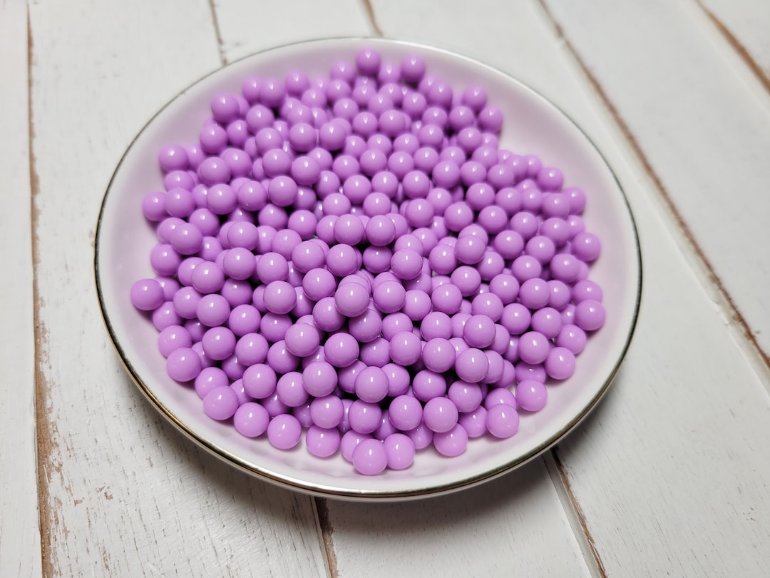 FAKE 6mm Lavender Nonpareil Sprinkles - Fake Sprinkles - Faux Food ...