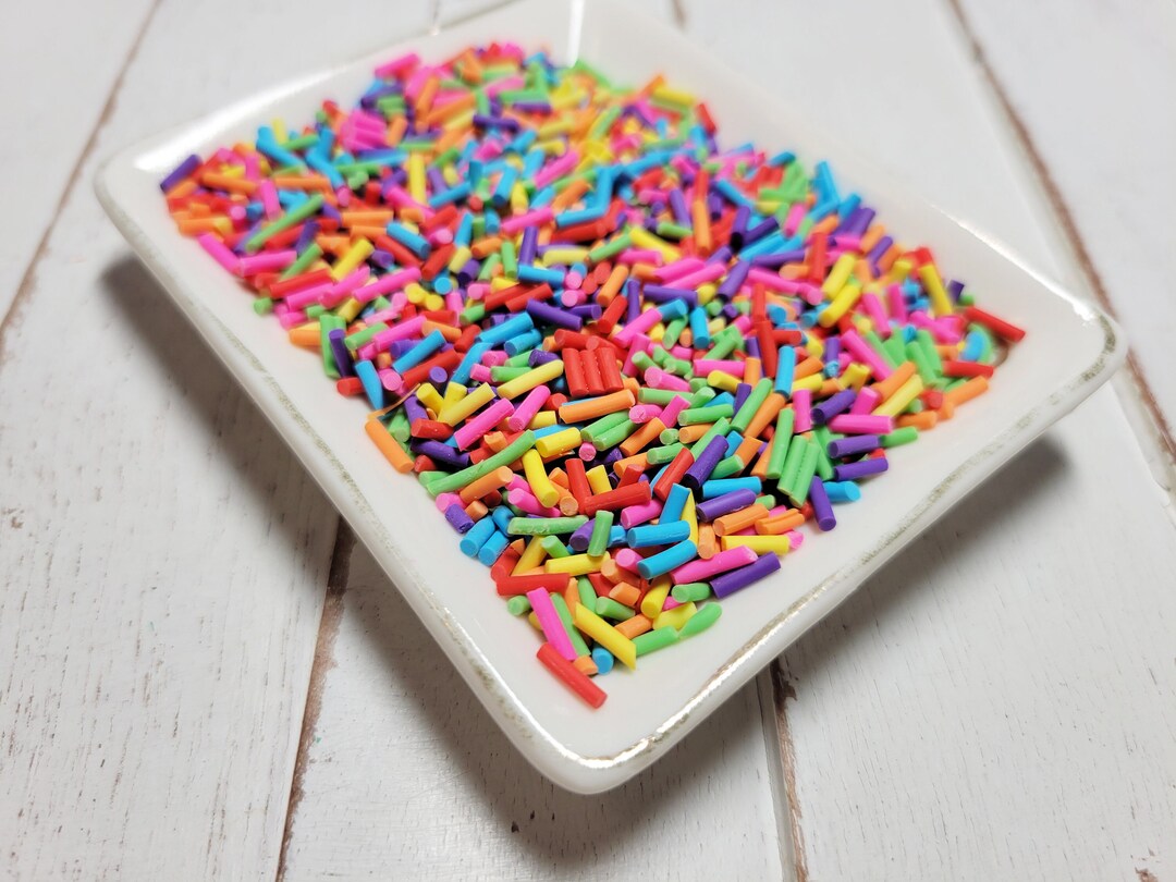 FAKE Bright Mixed Sprinkles - Fake Sprinkles - Fake Food - Clay ...