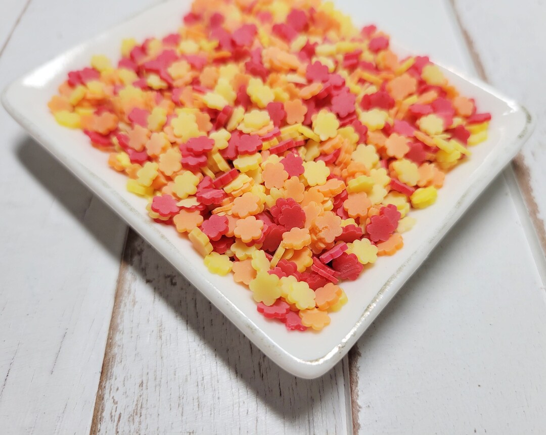 FAKE Fall Time Flower Sprinkle Mix - Fake Sprinkles - Fake Food - Clay ...