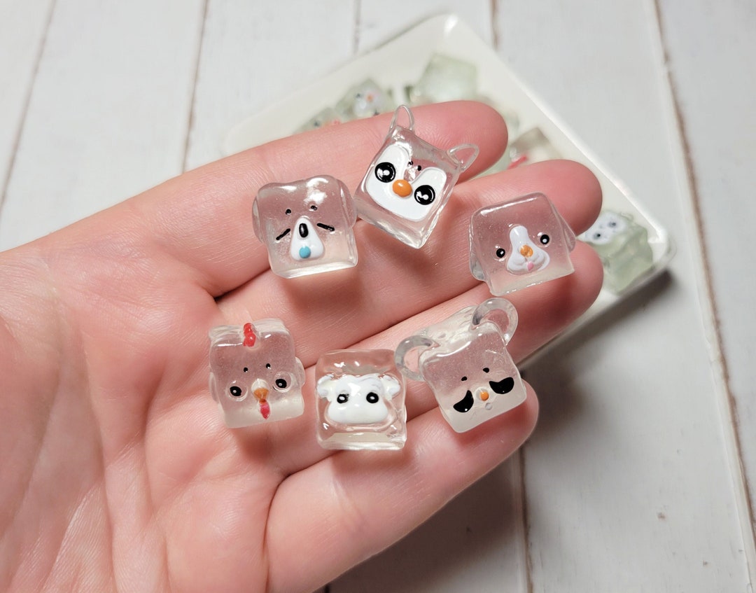 Animal Ice Cubes - Kawaii Cabochon - Animal Cabochons - Ice Charms ...