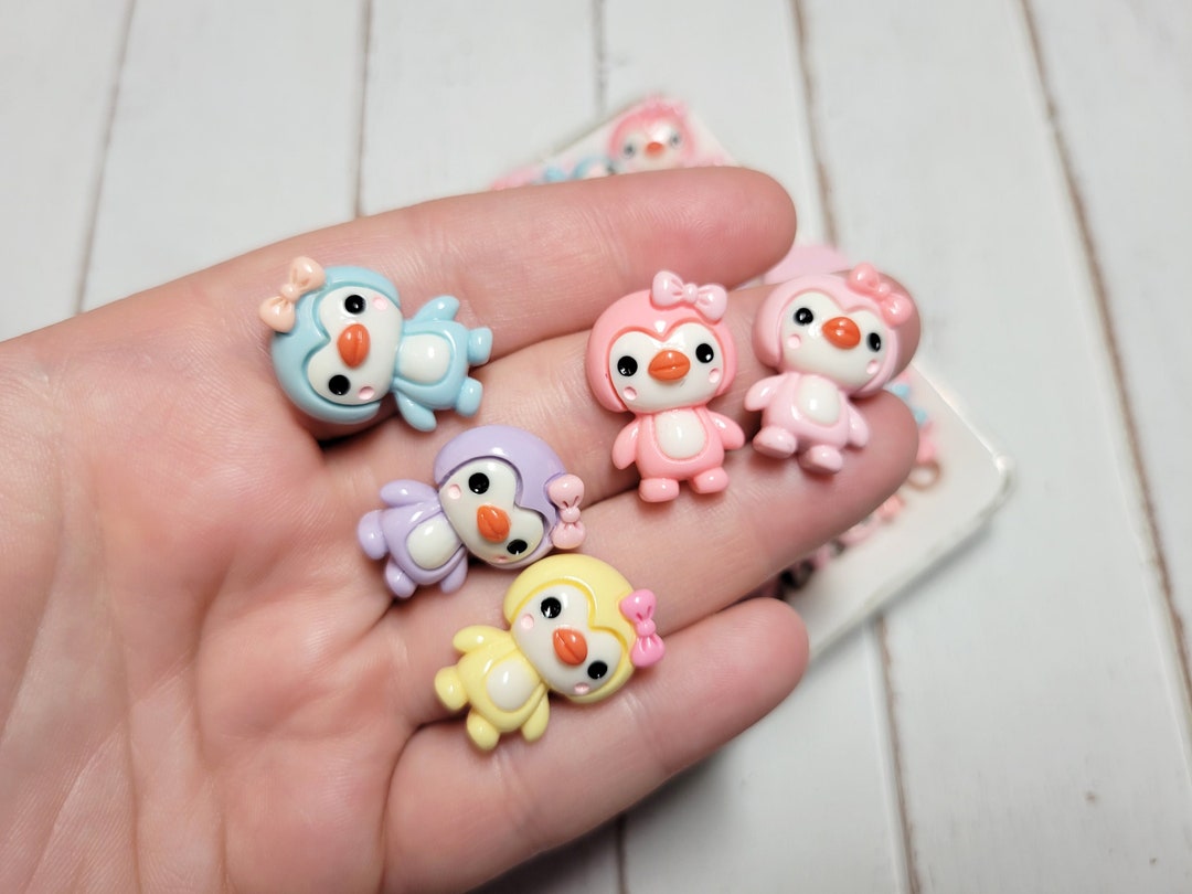 Penguin Cabochons - Flatback Resin - Kawaii Cabochon - Christmas ...