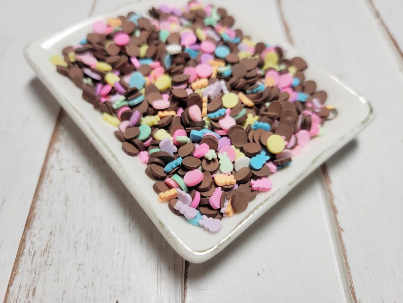 FAKE Cocoa Easter Bunny Polymer Clay Sprinkles - Fake Sprinkles - Fake ...