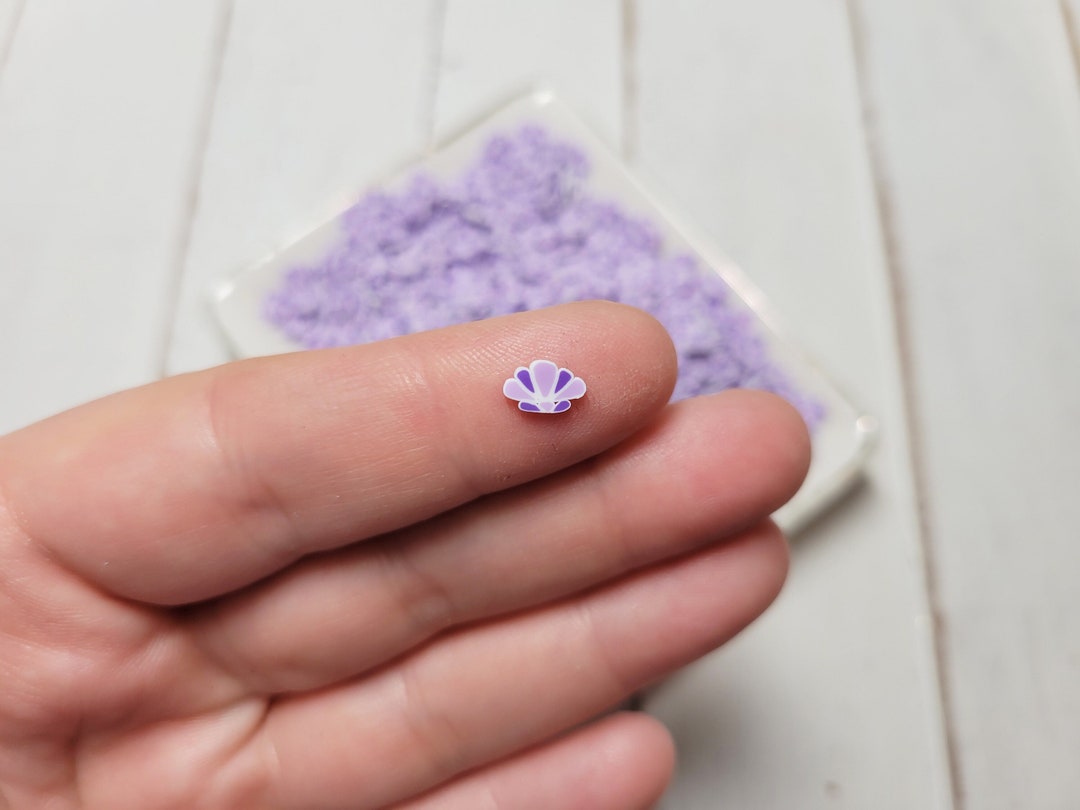 FAKE Purple Seashell Clay Sprinkles - Fake Sprinkles - Fake Food - Clay ...