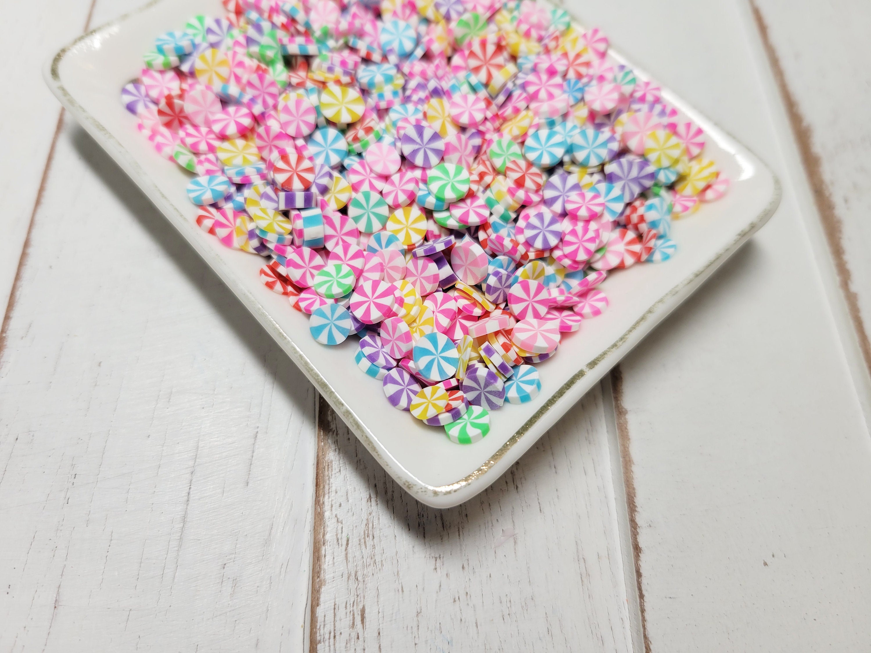 FAKE Colorful Peppermint Sprinkles Fake Sprinkles Fake - Etsy