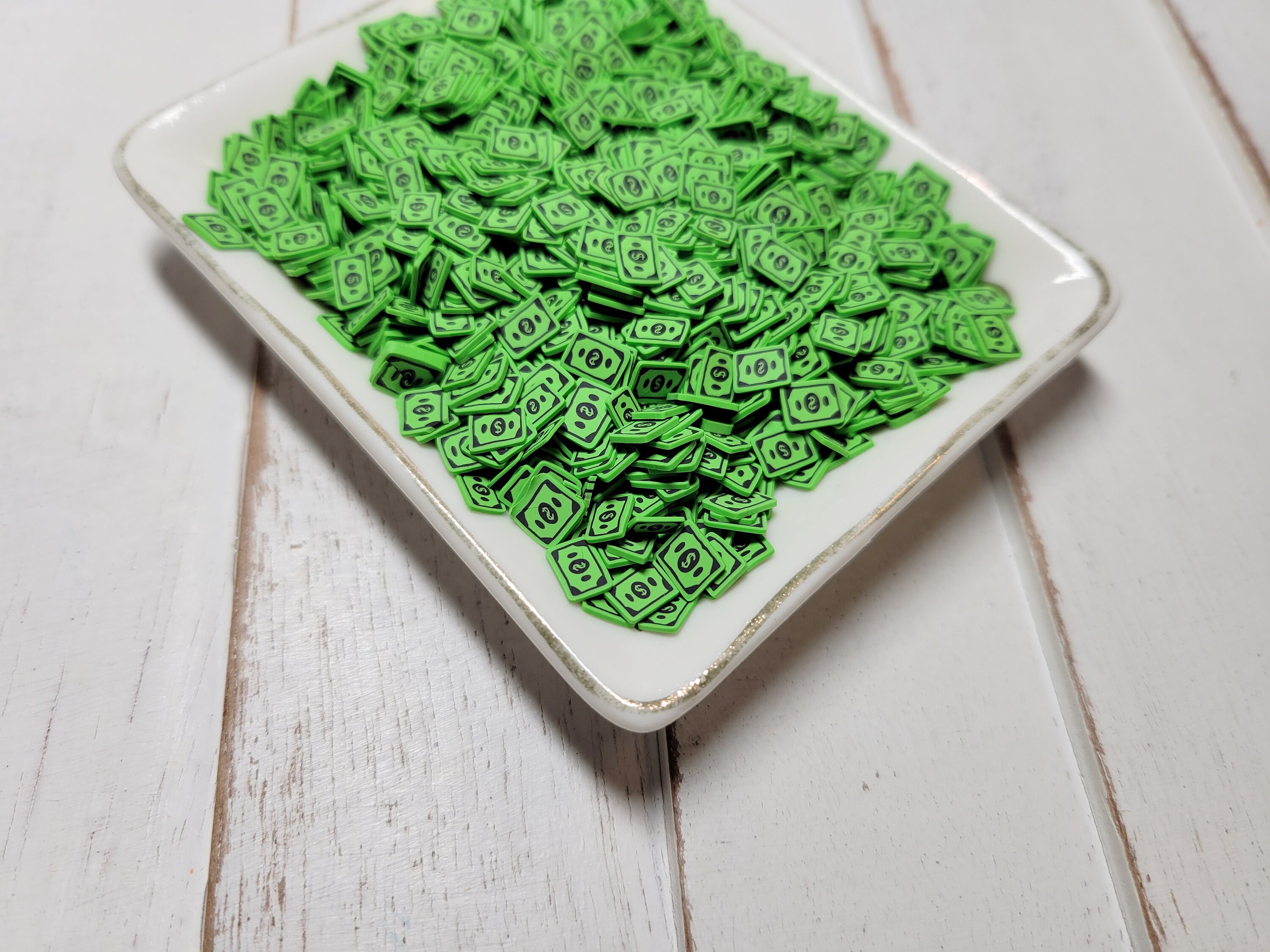 FAKE Dollar Bill Sprinkles Fake Sprinkles Fake Food Clay - Etsy