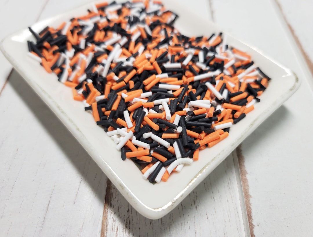 FAKE Halloween Long Sprinkle Mix Clay Sprinkles - Fake Sprinkles - Faux ...