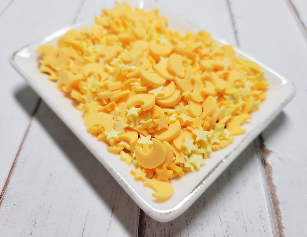 FAKE Stars and Moons Sprinkle Mix - Fake Sprinkles - Fake Food - Clay Sprinkles - Decoden ...