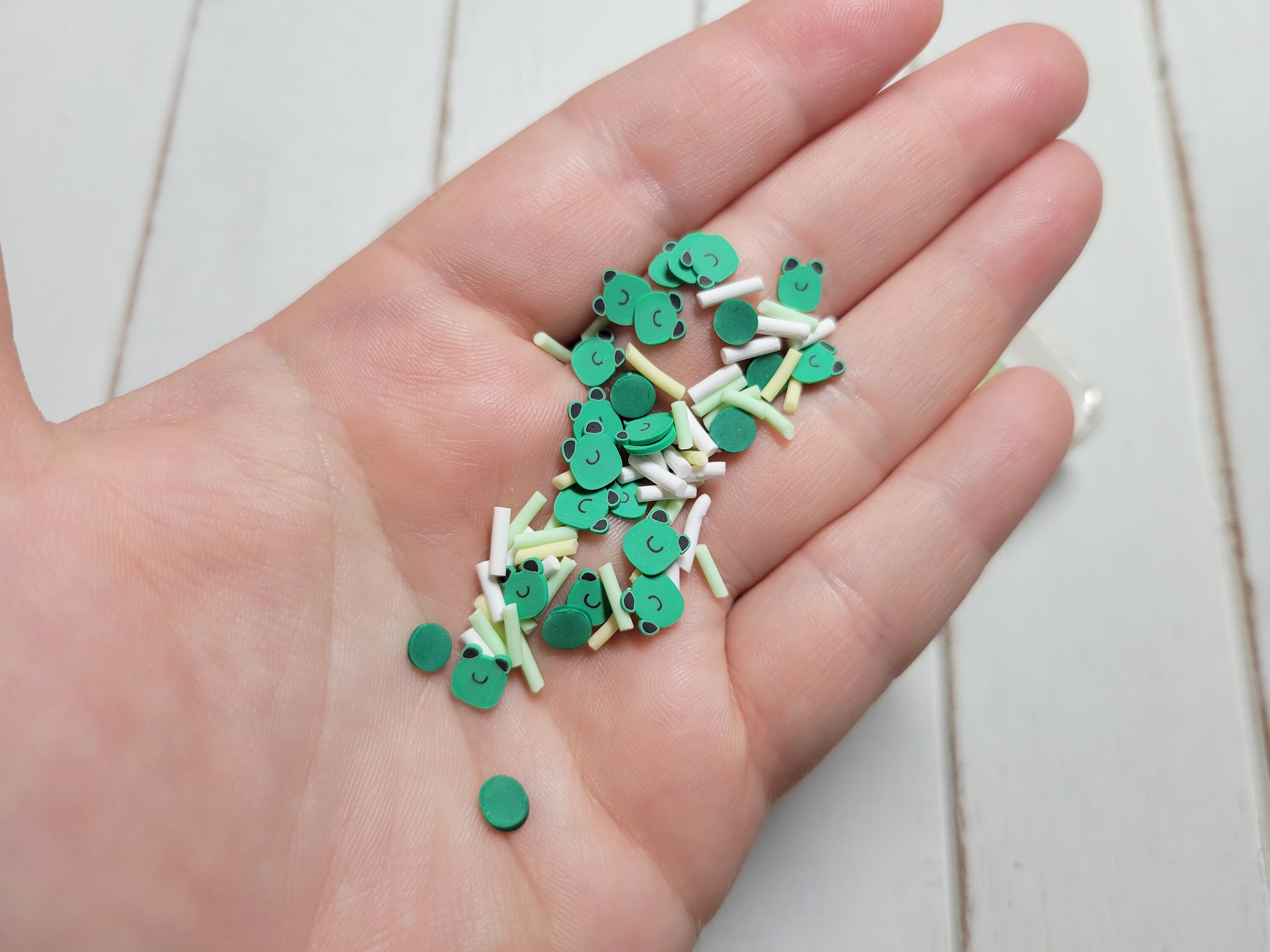 FAKE Lily Frog Clay Sprinkle Mix - Fake Sprinkles - Fake Food - Decoden ...