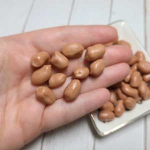 10/25/100pc Peanut Cabochons - Fake Food - Fake Nuts - Kawaii Cabochon ...