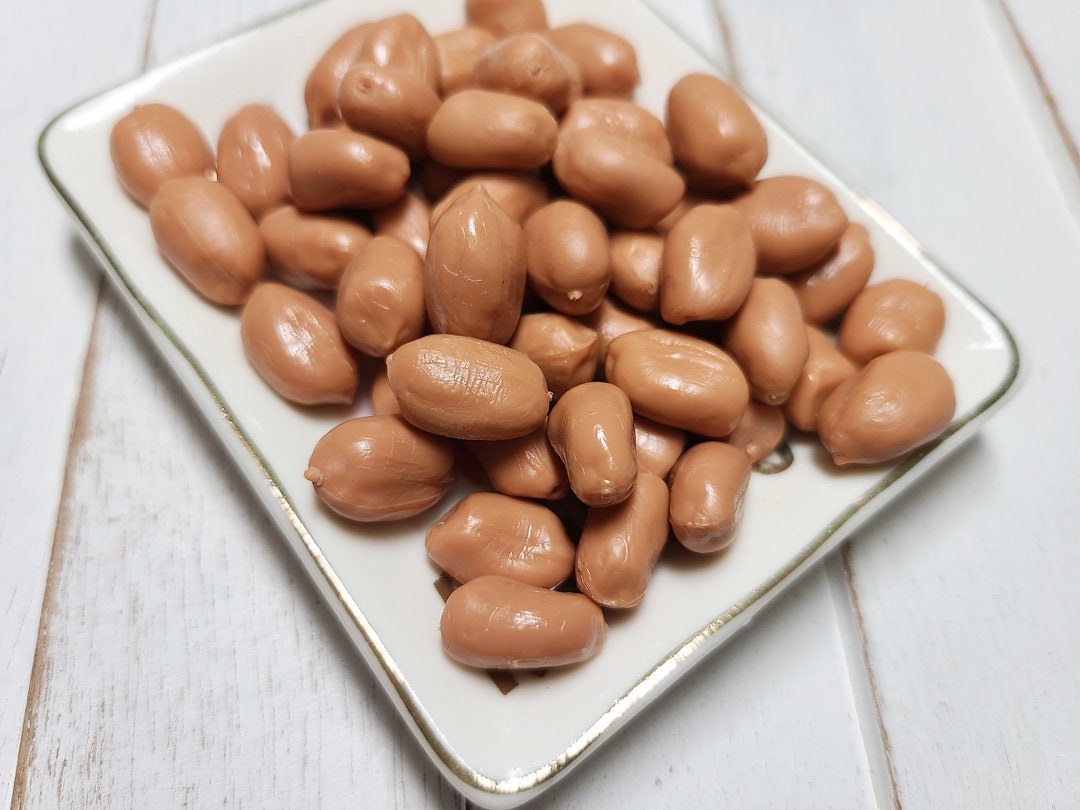 10/25/100pc Peanut Cabochons - Fake Food - Fake Nuts - Kawaii Cabochon ...