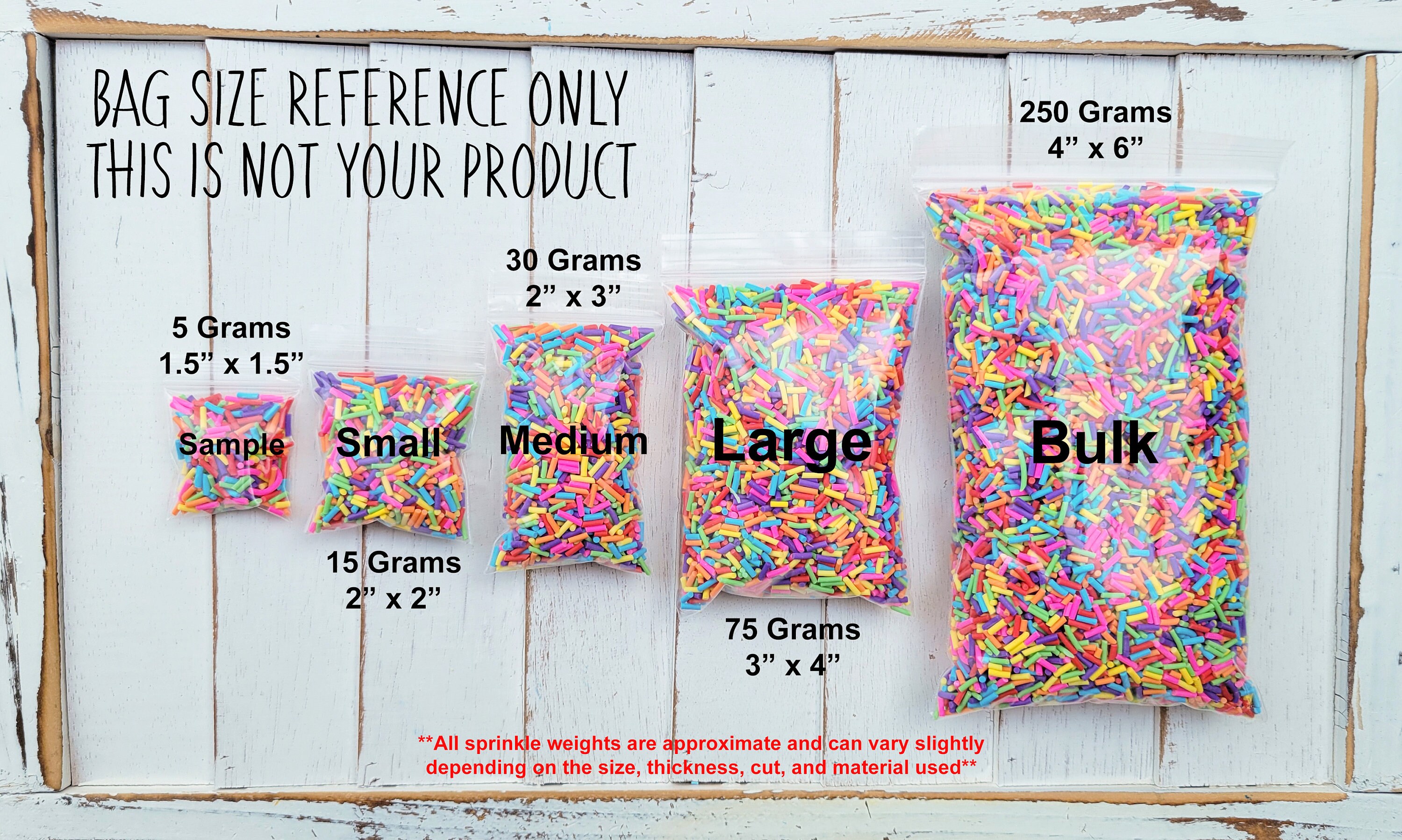 FAKE Starry Christmas Sprinkle Mix Fake Sprinkles Fake - Etsy