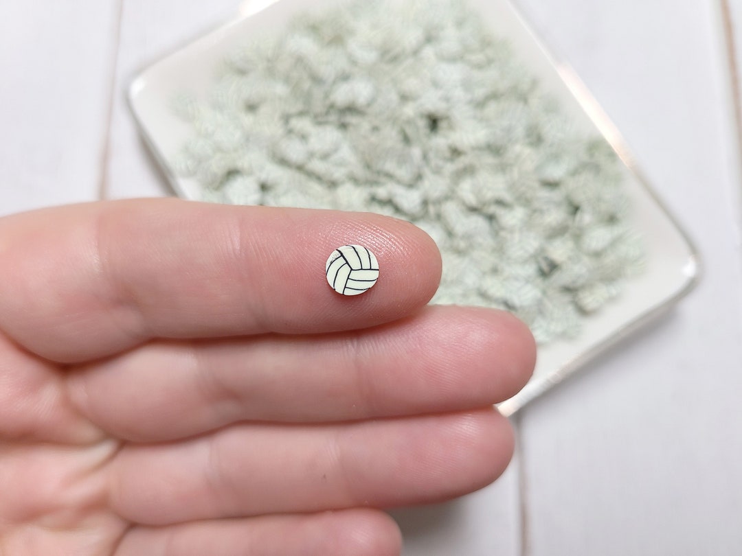 FAKE Volley Ball Clay Sprinkles - Fake Sprinkles - Fake Food - Clay ...