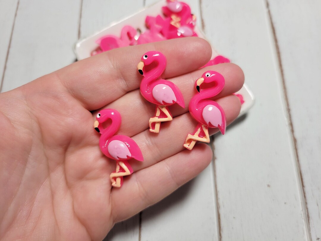 Flamingo Cabochons Flatback Resin Kawaii Cabochon Resin - Etsy