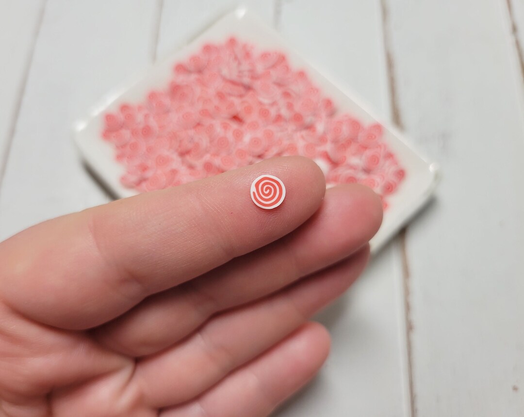 FAKE Red Candy Swiss Roll Clay Sprinkles - Fake Sprinkles - Fake Food ...