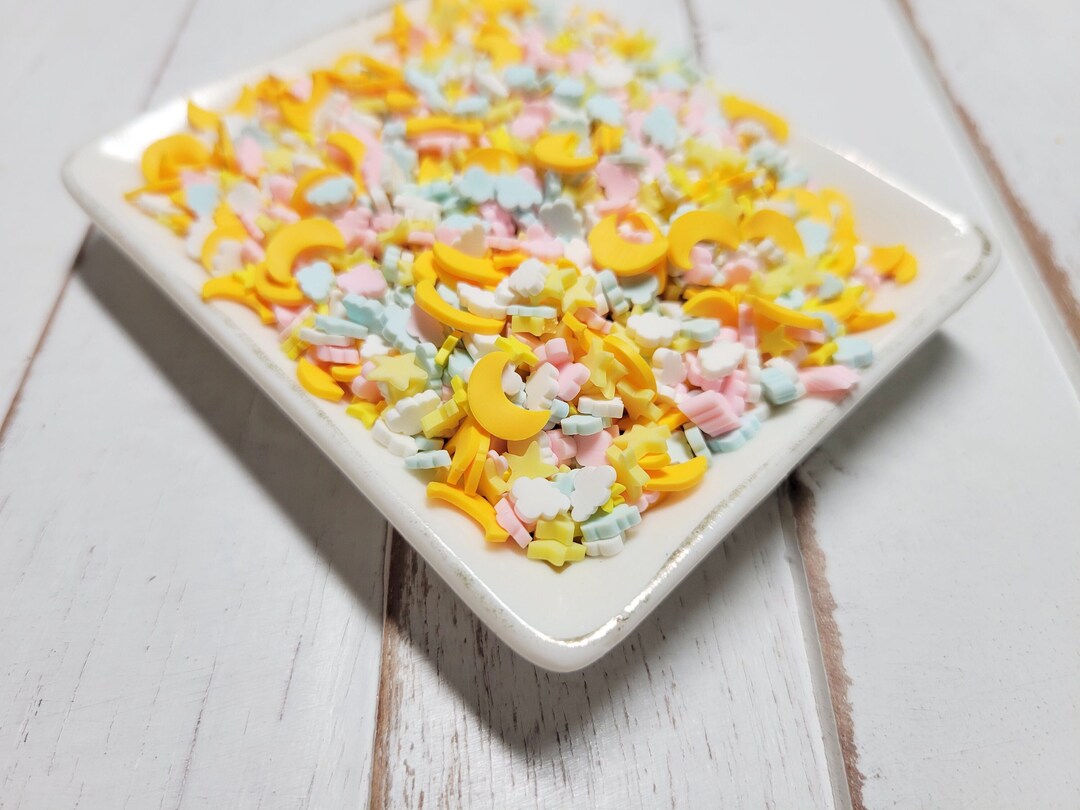 FAKE Starlight, Star Bright Sprinkle Mix - Fake Sprinkles - Fake Food - Clay Sprinkles - Decoden ...
