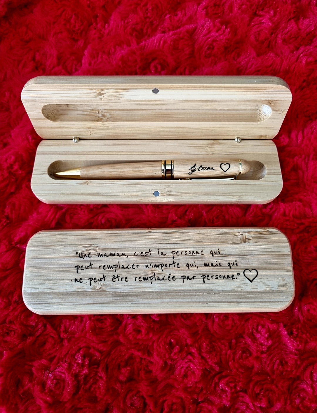 Personalized Bamboo Pen Box, Gift Box to Offer for a Birthday ...