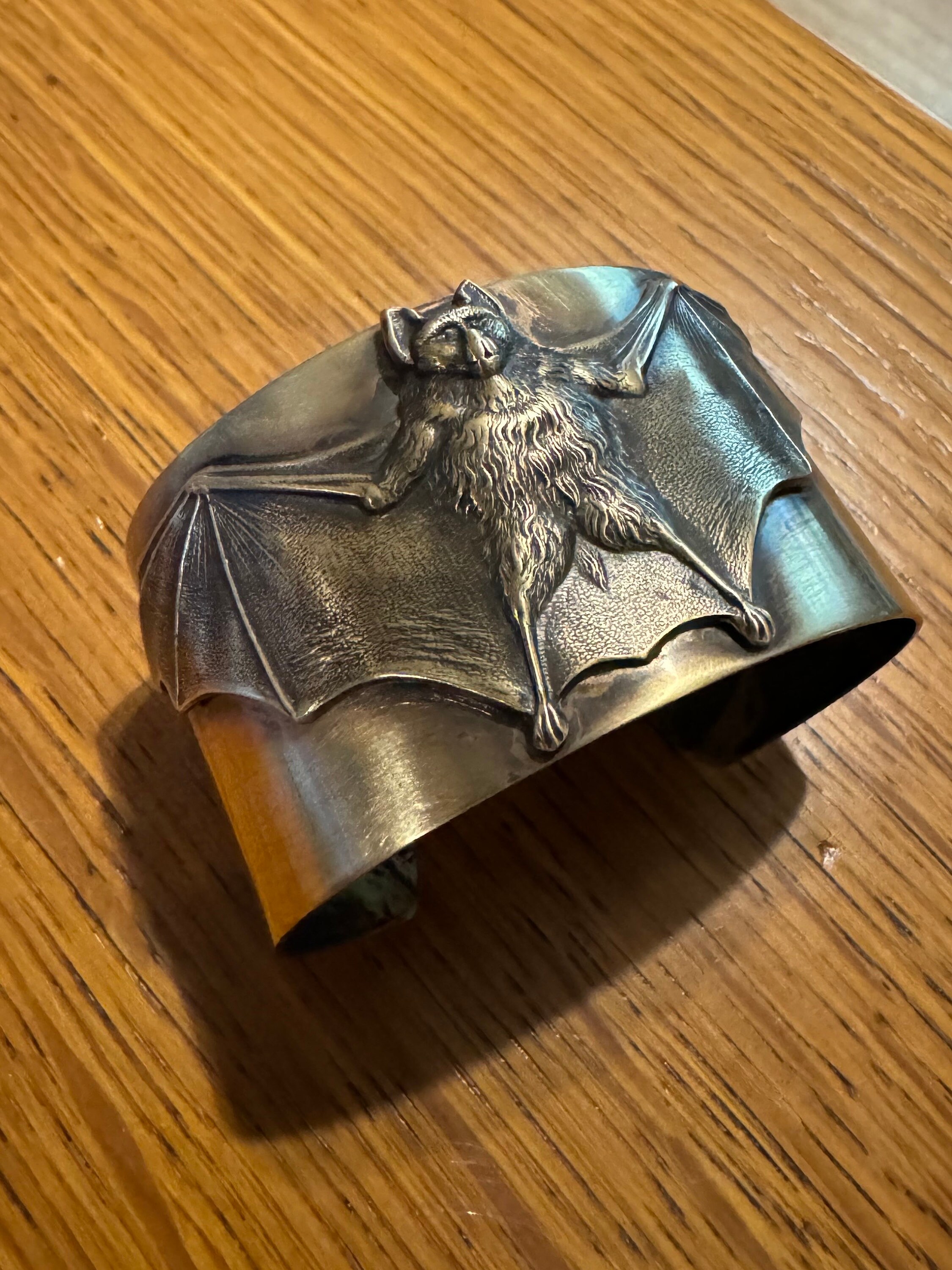 Handmade Gothic Solid Brass Bat Wide Cuff Bracelet - Lucretia - Etsy