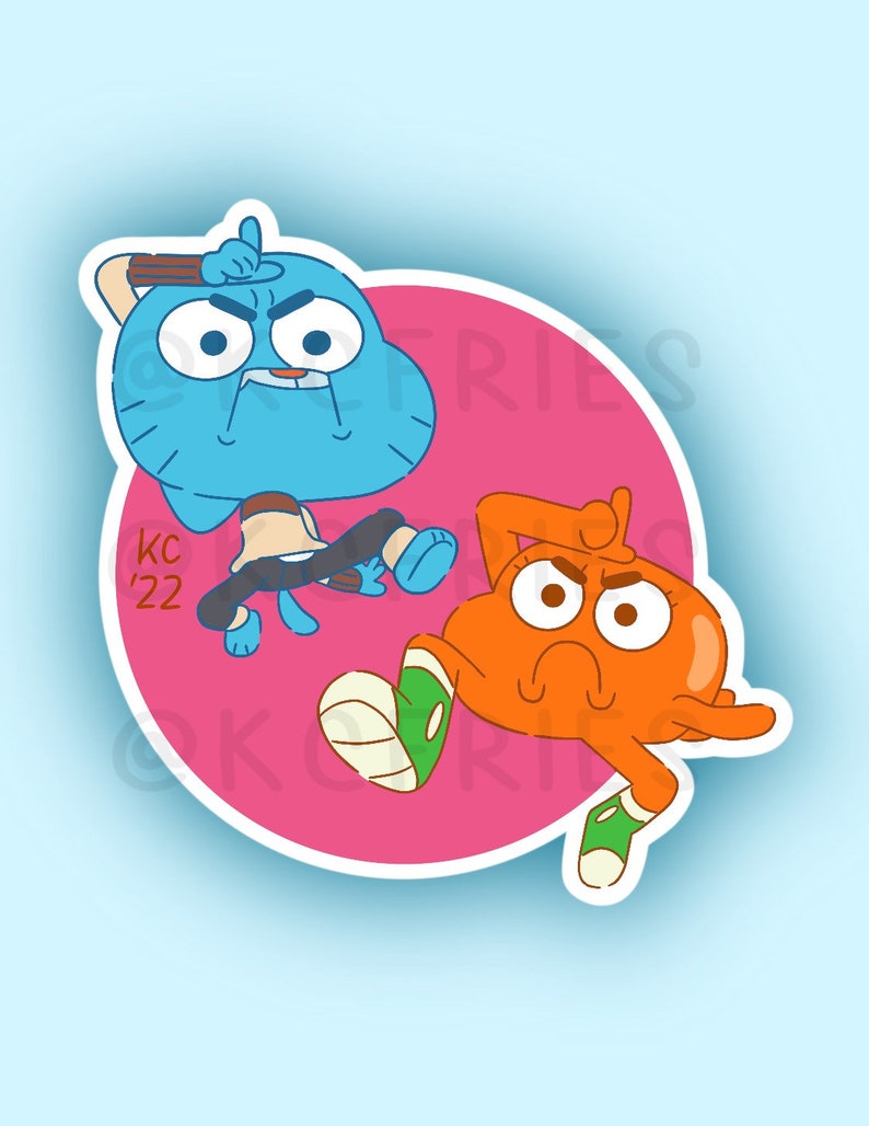 Gumball and Darwin Sticker - Etsy