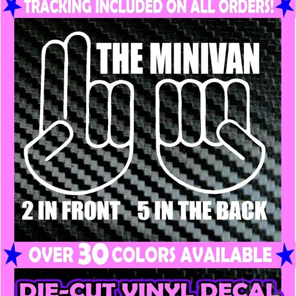 Minivan Car Decal - Etsy