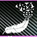 Feather Bird Tattoo Flock Vinyl DECAL Sticker Car Truck Laptop Locker ...