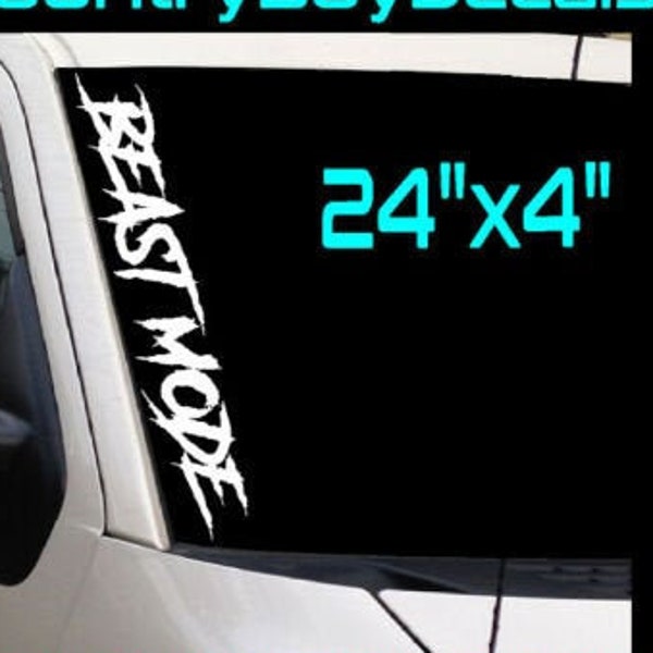 Beast Mode Decal - Etsy