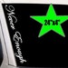 NEVER ENOUGH Vinyl Decal Sticker VERTICAL Windshield Truck Car ...