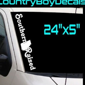 Southern Raised Georgia 24" Vinyl Decal Sticker GA South Diesel Truck ...