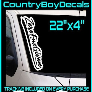 Zerofuxgiven 22" Vinyl Decal Sticker Diesel Truck JDM Car Turbo Boost ...