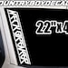 NECK BREAKER 22" Vertical Windshield Vinyl Side Decal Sticker Truck Car ...