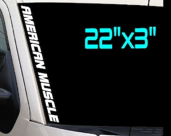 Muscle Car Decal | Etsy