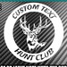 CUSTOM TEXT HUNT Club Vinyl Decal Sticker Buck Bow Diesel Truck Hunting ...