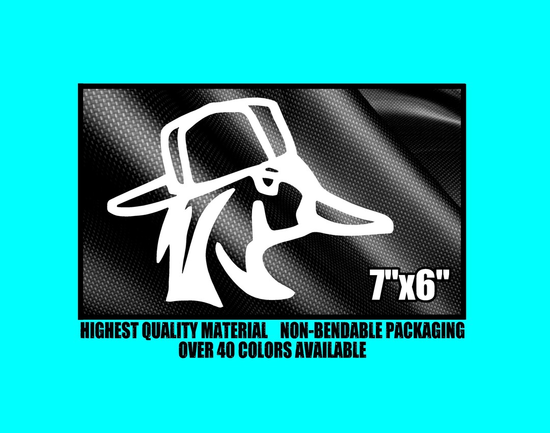 DUCK With HAT Vinyl Decal 7"x6" Sticker Hunting Diesel Truck Car Dogs ...